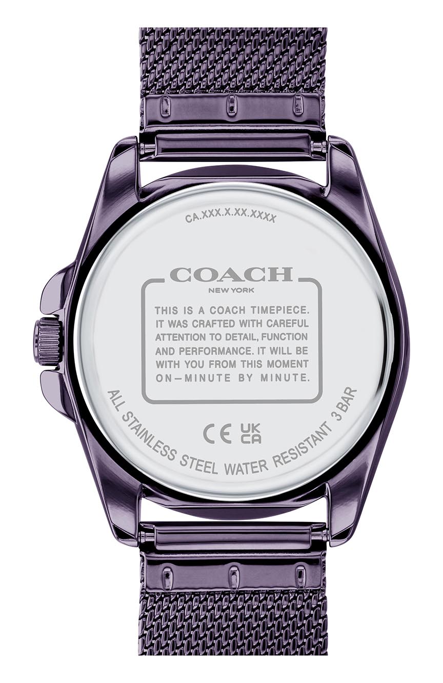 Coach COACH WOMENS QUARTZ STAINLESS STEEL WATCH - 14504145 | RivoliShop.com