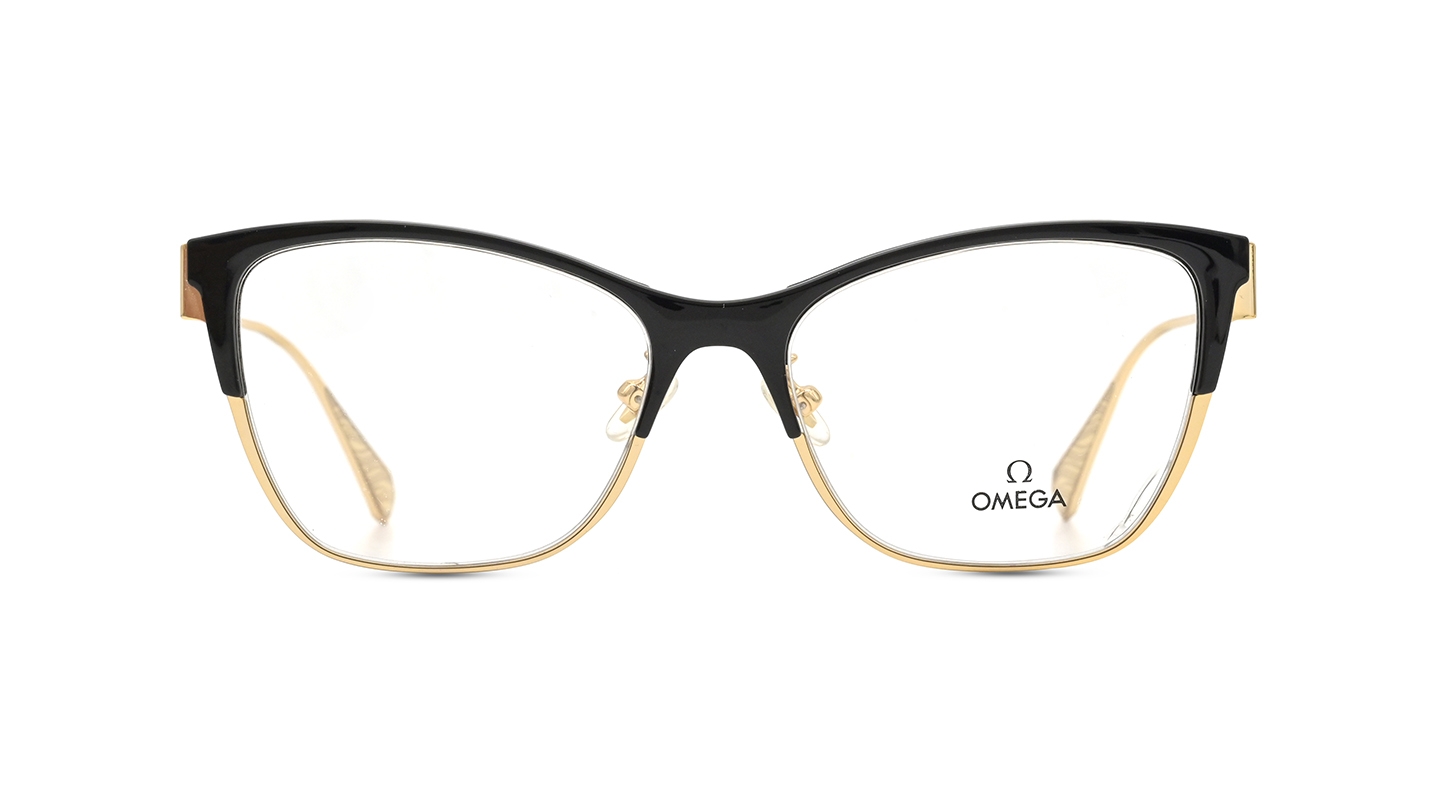 OMEGA Women Square Shiny Red Eyeglass | RivoliShop.com