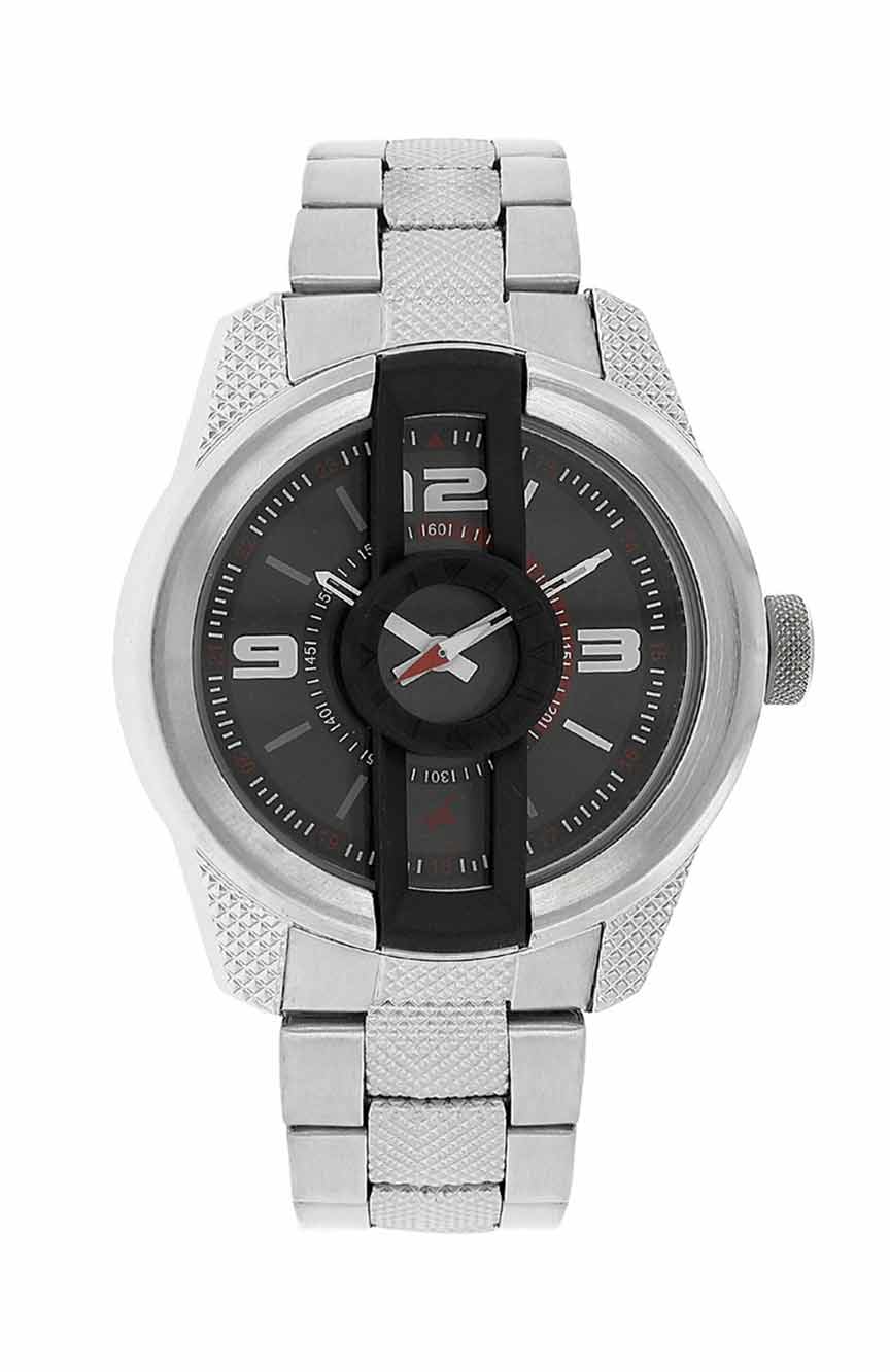 Titan Fastrack Motorheads Quartz Analog Black Dial Stainless Steel ...