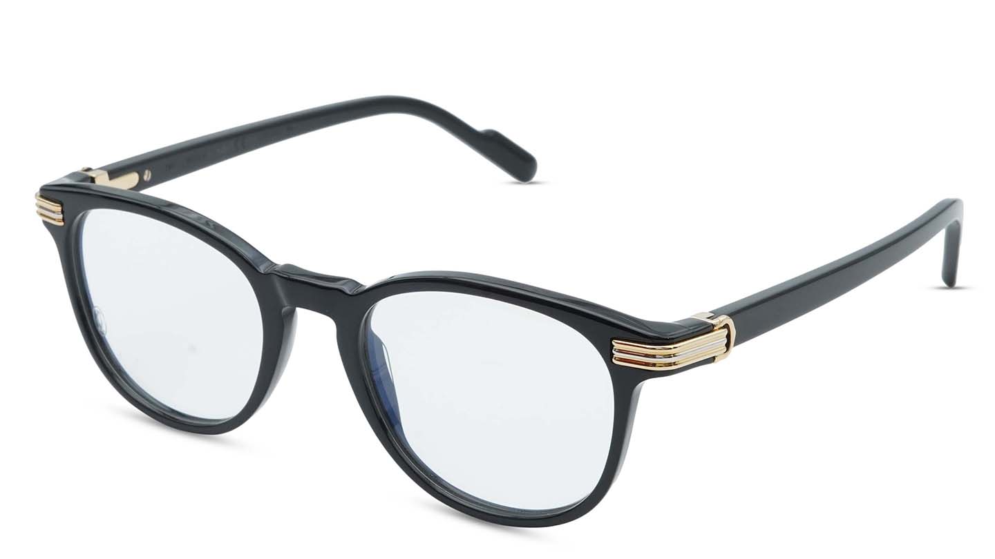 Cartier Men Round Havana Eyeglass | RivoliShop.com