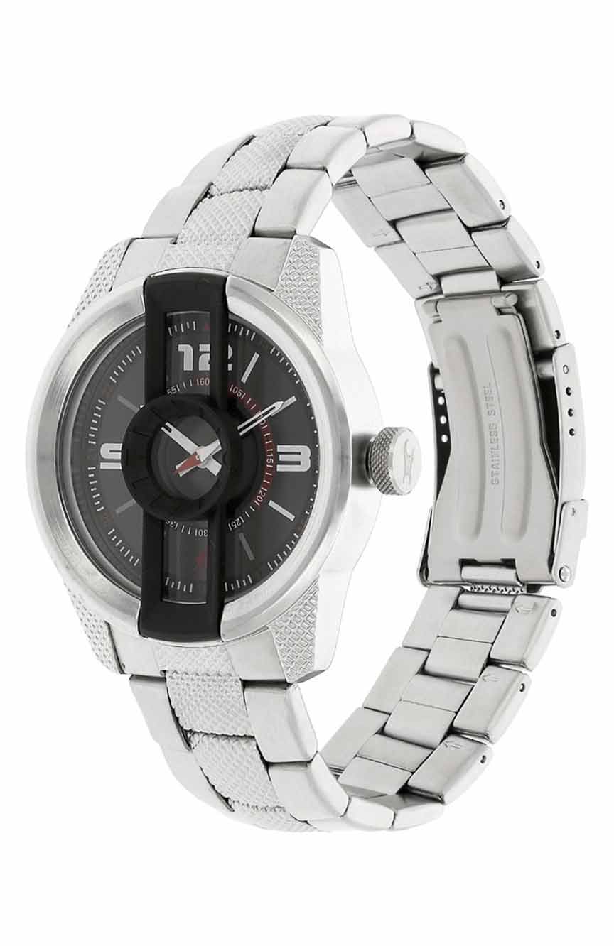 Titan Fastrack Motorheads Quartz Analog Black Dial Stainless Steel ...
