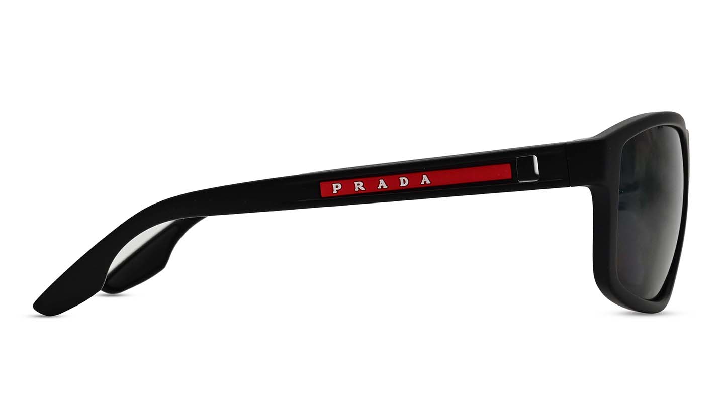 Prada Men Rectangle Black Sunglass | RivoliShop.com