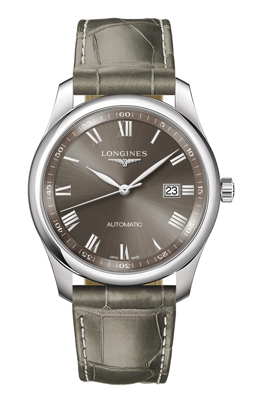 Longines Men's Master Collection Automatic Grey Dial Watch ...