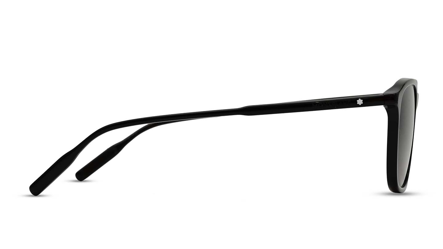 Montblanc Men Rectangle Black Sunglass | RivoliShop.com