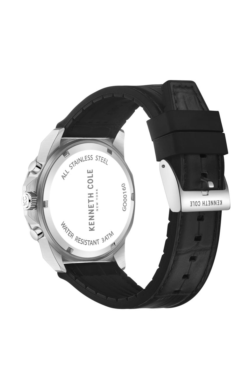 Kenneth Cole Kenneth Cole Mens Silicone Quartz Watch KCWGO0016004 ...