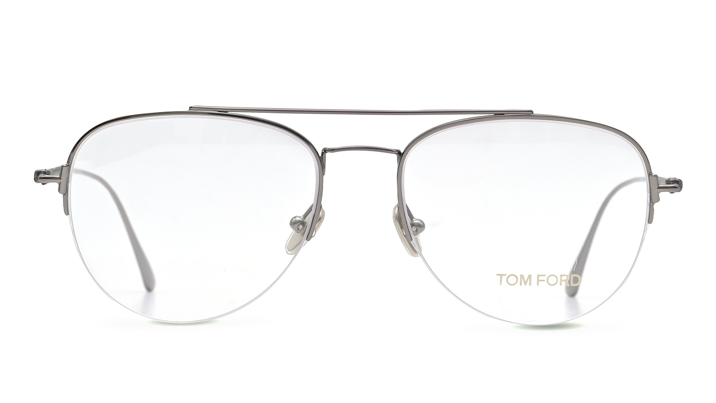 Tom Ford Men Pilot Shiny Dark Ruthenium Eyeglass