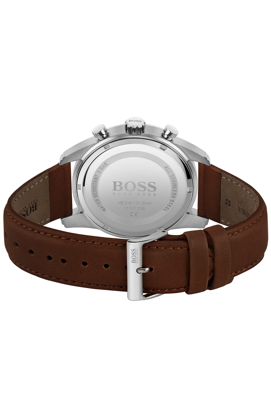 Boss BOSS MENS QUARTZ LEATHER WATCH - 1513787 | RivoliShop.com
