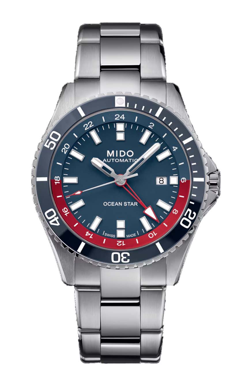 Mido OS CAPTAIN/BGR/A/STEEL/BLUE DIAL | RivoliShop.com