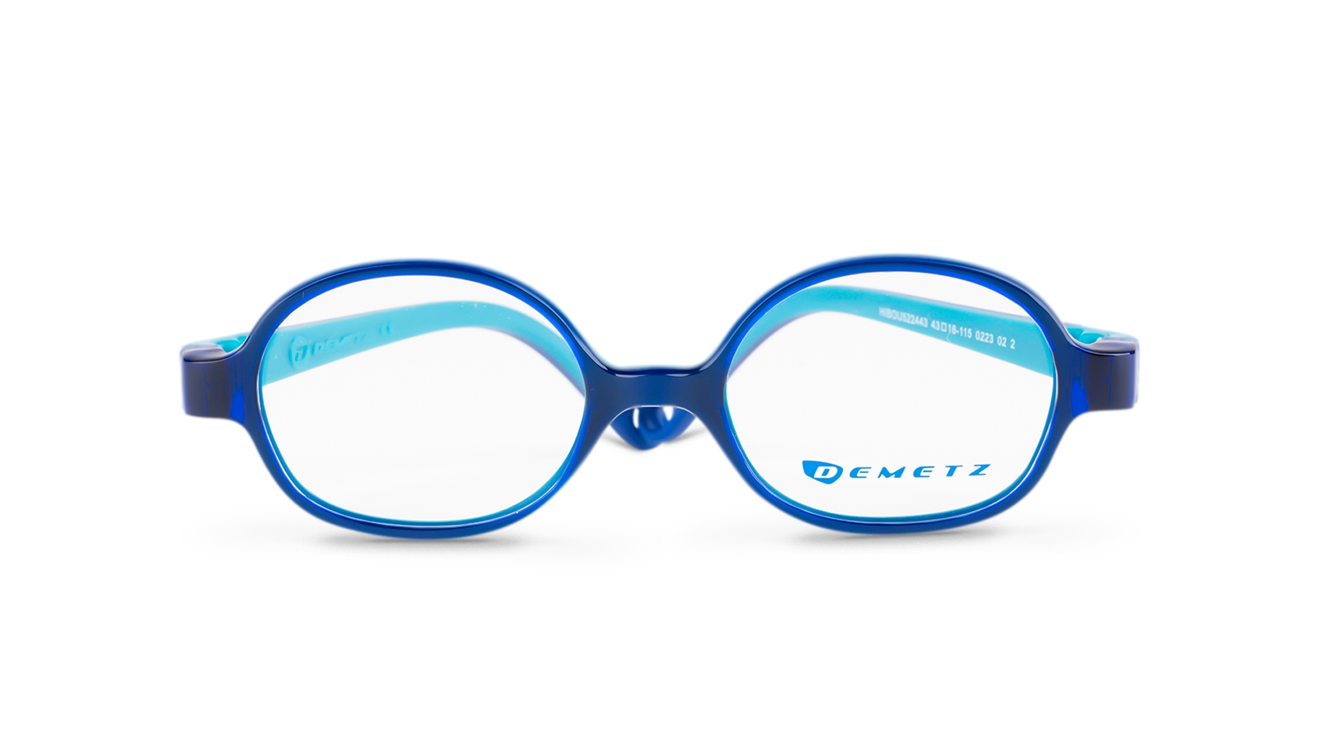 Little Demetz Kids Round Blue Eyeglass | RivoliShop.com