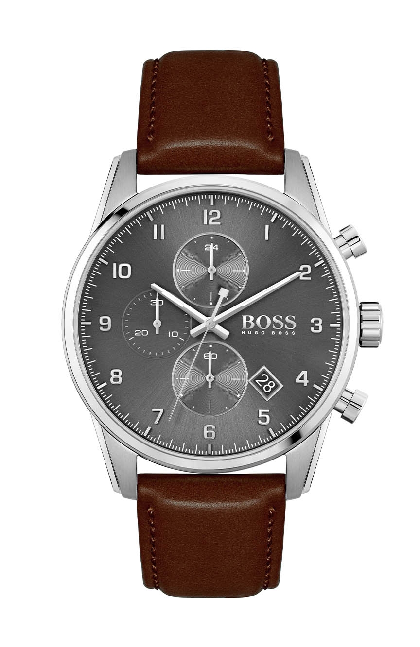 Boss BOSS MENS QUARTZ LEATHER WATCH - 1513787 | RivoliShop.com