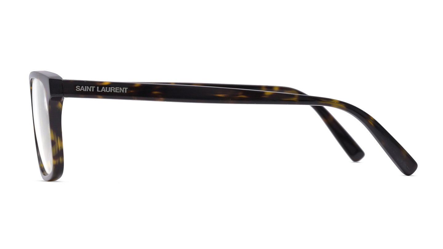 Saint Laurent Men Rectangle Black Eyeglass | RivoliShop.com