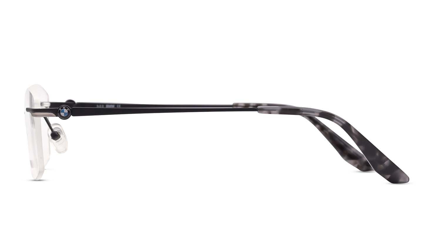 BMW Men Rectangle Matte Black Optical Frames | RivoliShop.com
