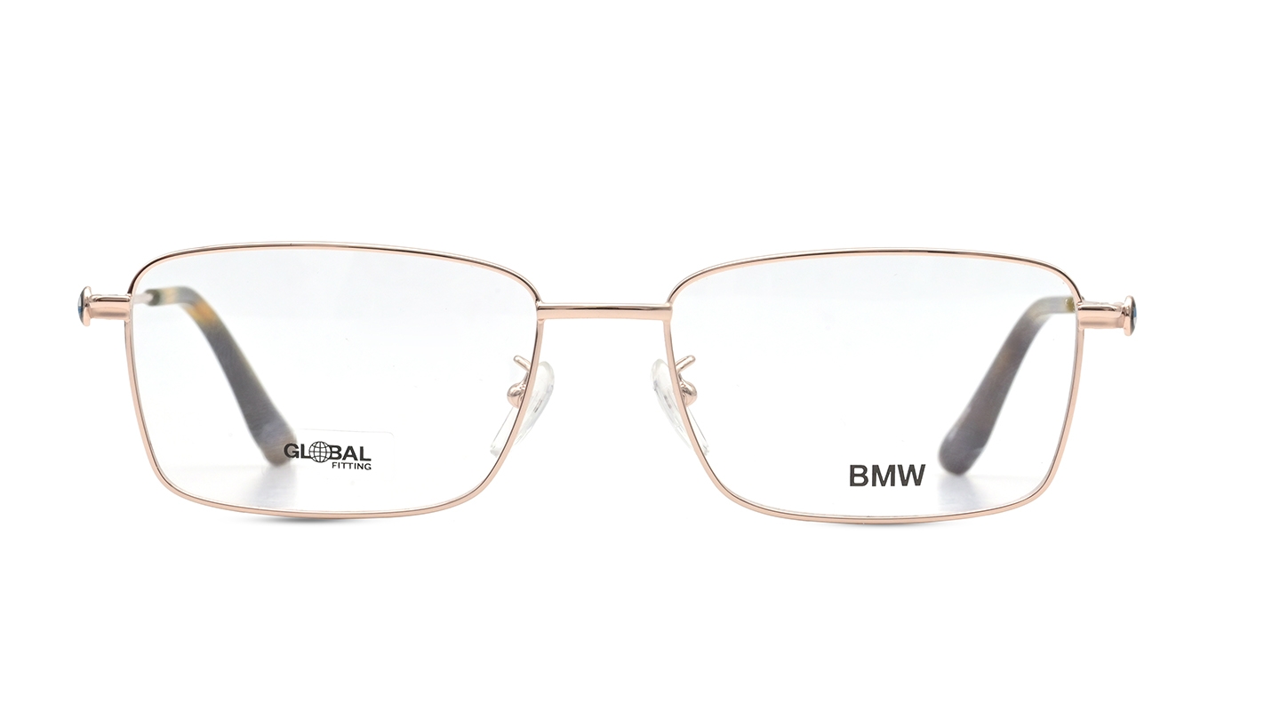 BMW Men Rectangle Matte Black Optical Frames | RivoliShop.com