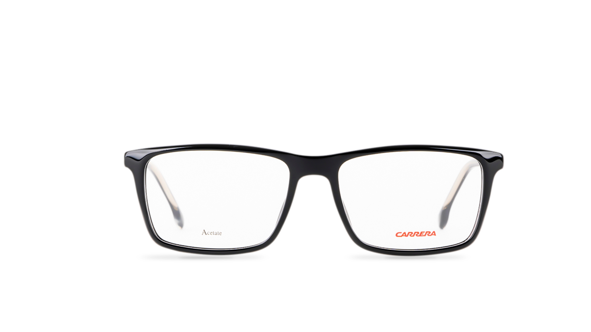 Carrera Men Rectangular Square Black Eyeglass | RivoliShop.com