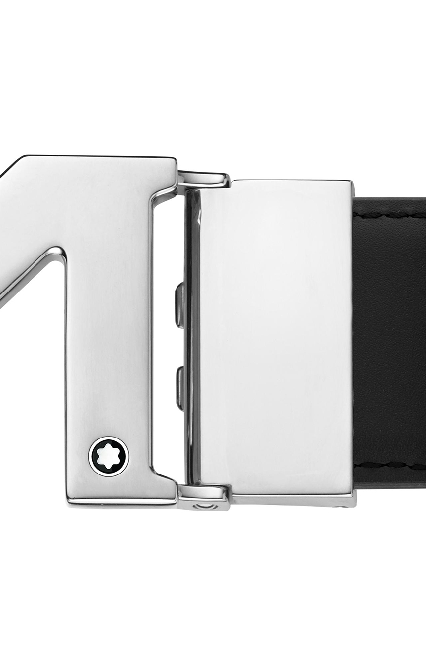 Montblanc M Buckle Palladium-Coated Belt | RivoliShop.com