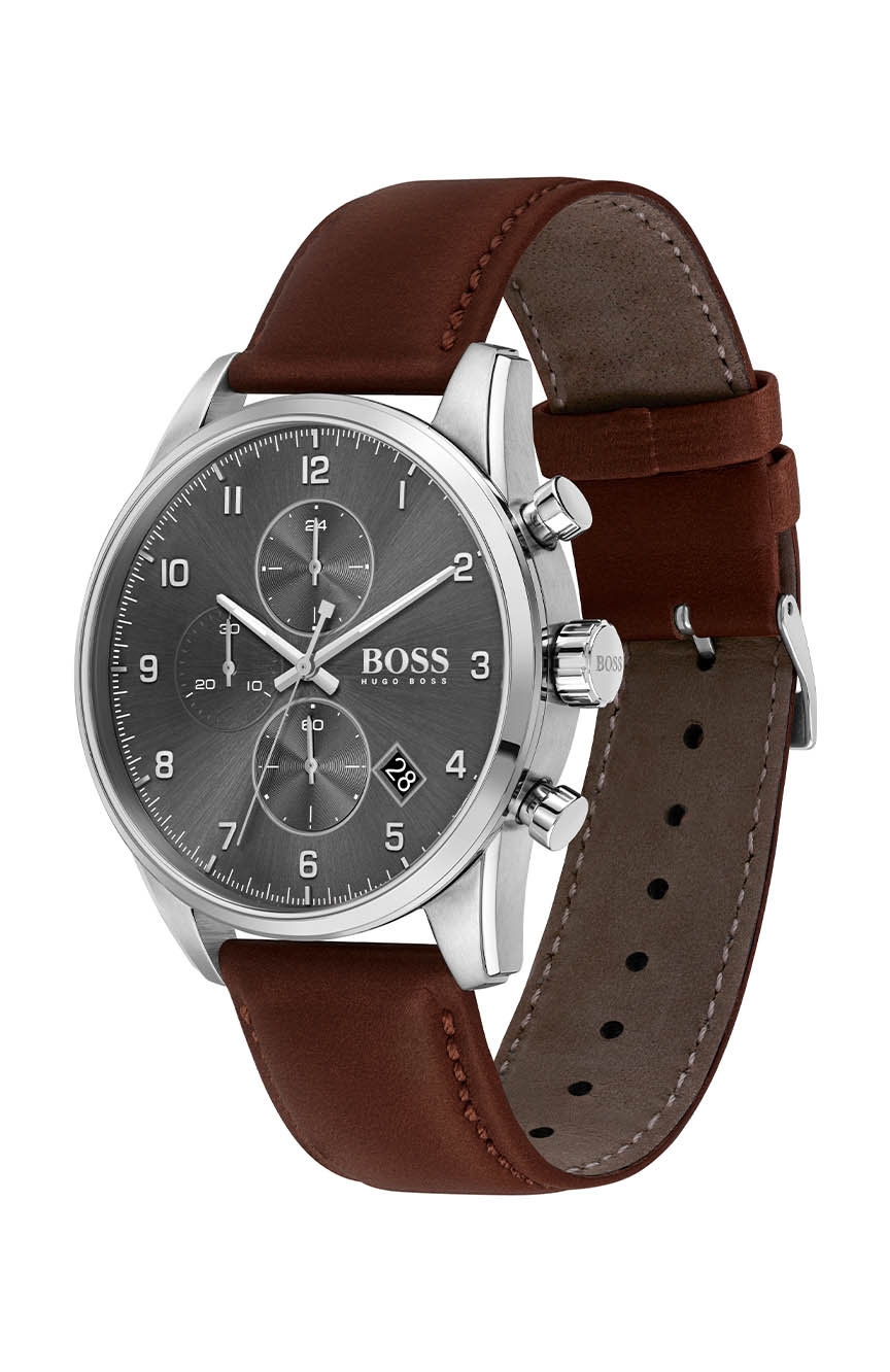 Boss BOSS MENS QUARTZ LEATHER WATCH - 1513787 | RivoliShop.com