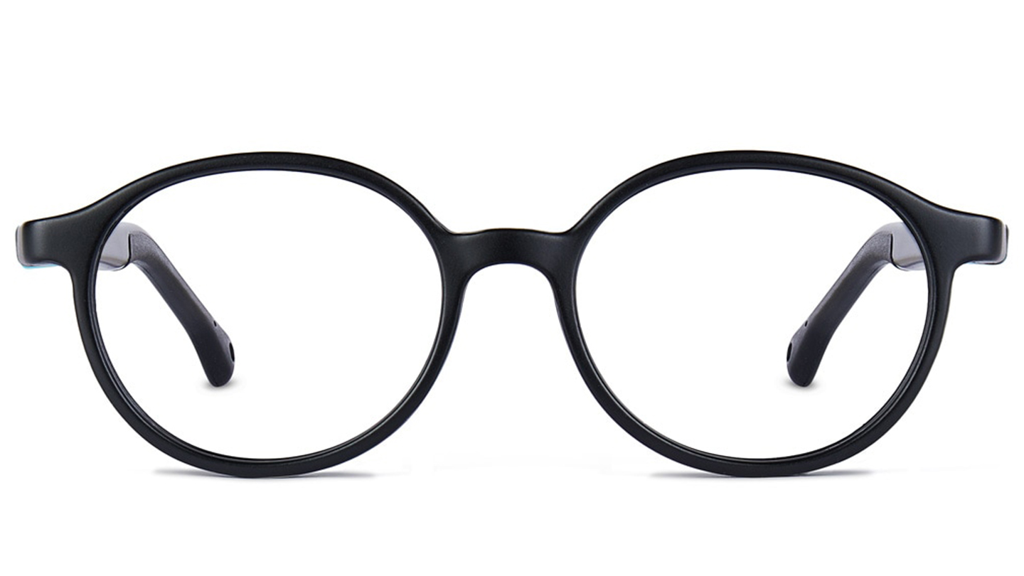 Nano Vista Boys Round Matte Black Optical Frame | RivoliShop.com