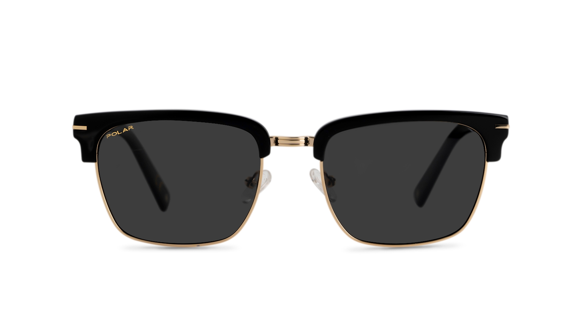 Polar Unisex Rectangle Shiny Havana Gold Sunglass | RivoliShop.com